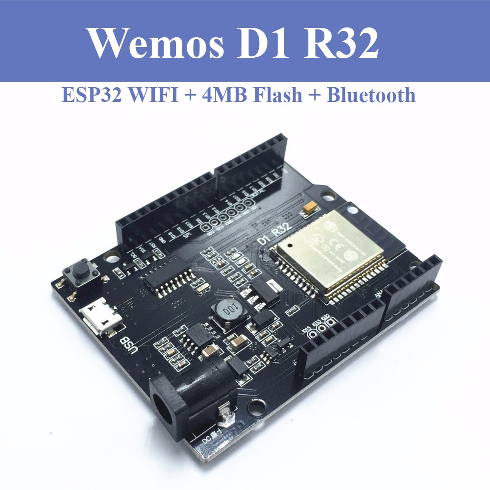 Mạch Arduino Wemos D1 R32 - Kit ESP32 WiFi Bluetooth UNO R3 | Shopee ...