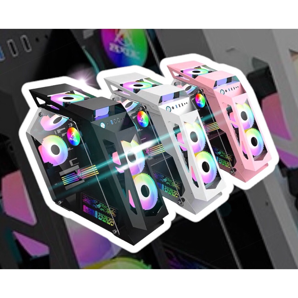 Vỏ case , vỏ máy tính , vỏ pc ZEUS-min-plus-plusmax new box 3 mặt kính ...