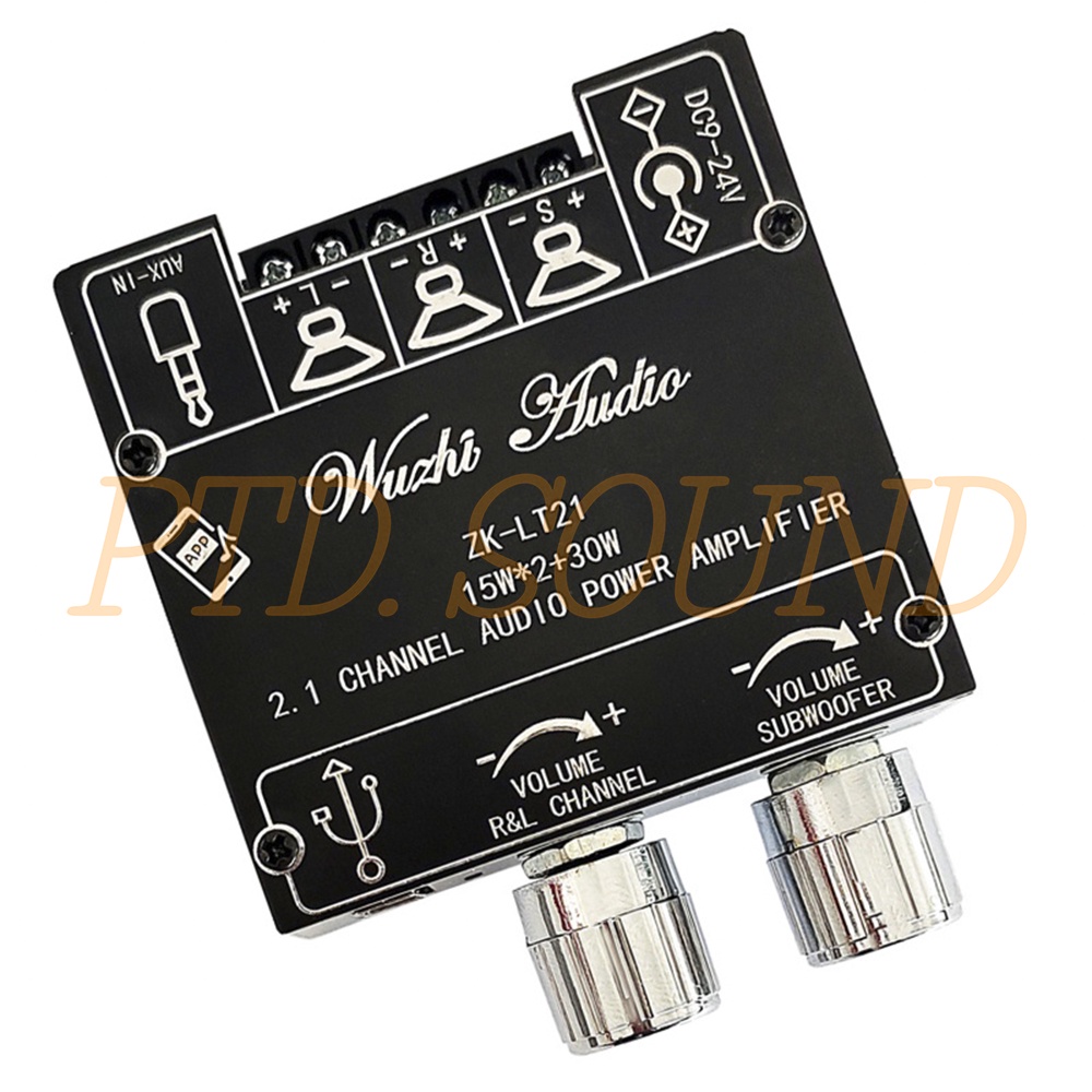 Mạch Wuzhi ZK - LT21 khuếch đại âm thanh bluetooth 15w*2 + 30w chỉnh âm ...