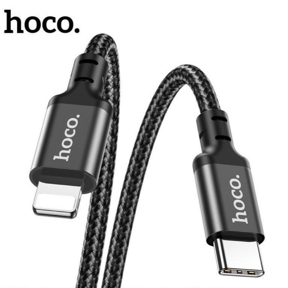 Dây sạc nhanh ip 20w chính hãng Hoco - cáp type c to ip13 12pro 11promax xr xsmax bọc dù ...