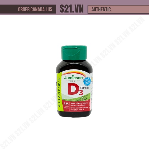 Viên Uống D3 Jamieson D3 1000 IU 375 Viên | Shopee Việt Nam