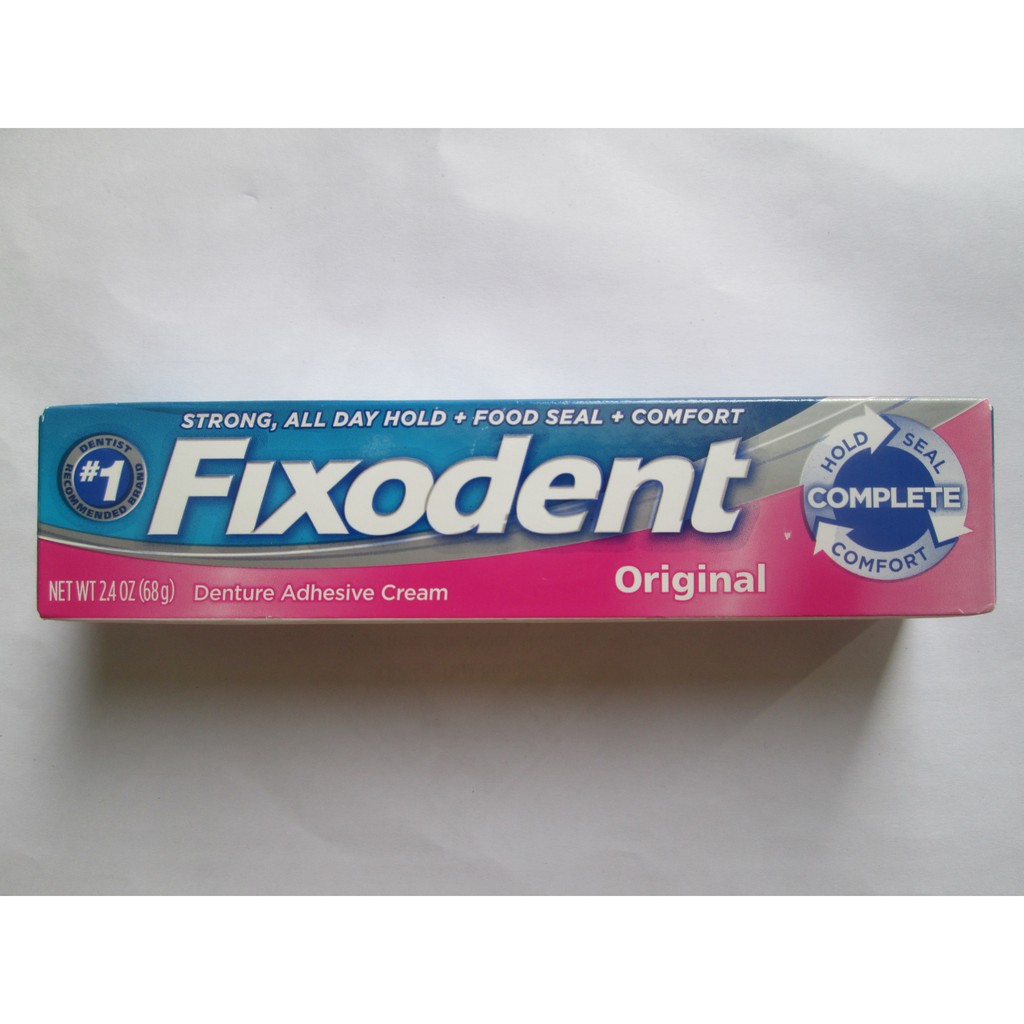 Keo dán hàm giả Fixodent 68g | Shopee Việt Nam