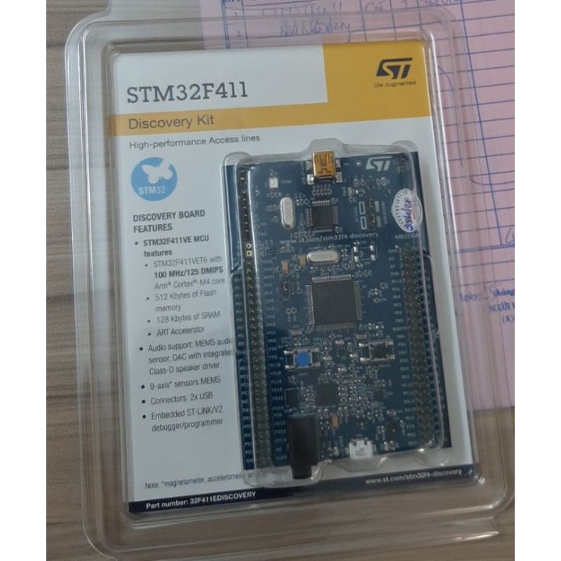 STM32F4 Discovery kit for STM32F411 MCUs (ARM Cortex M4 + DSP Core ...