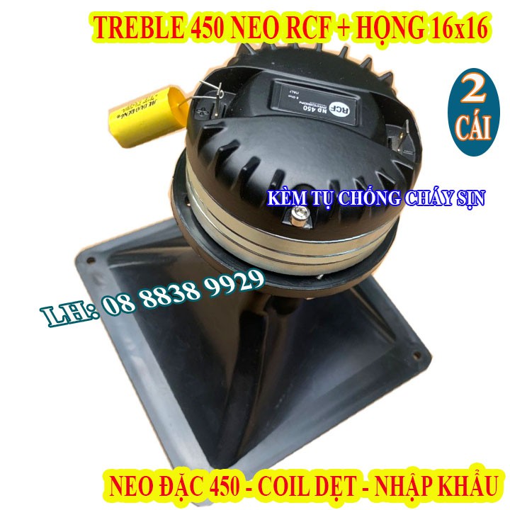CẶP LOA TREBLE TỪ NEO 450 RCF VIỀN ĐỒNG SIÊU TỪ NHẬP KHẨU CAO CẤP + TỤ SỊN + HỌNG 16X16 - GIÁ 2 ...