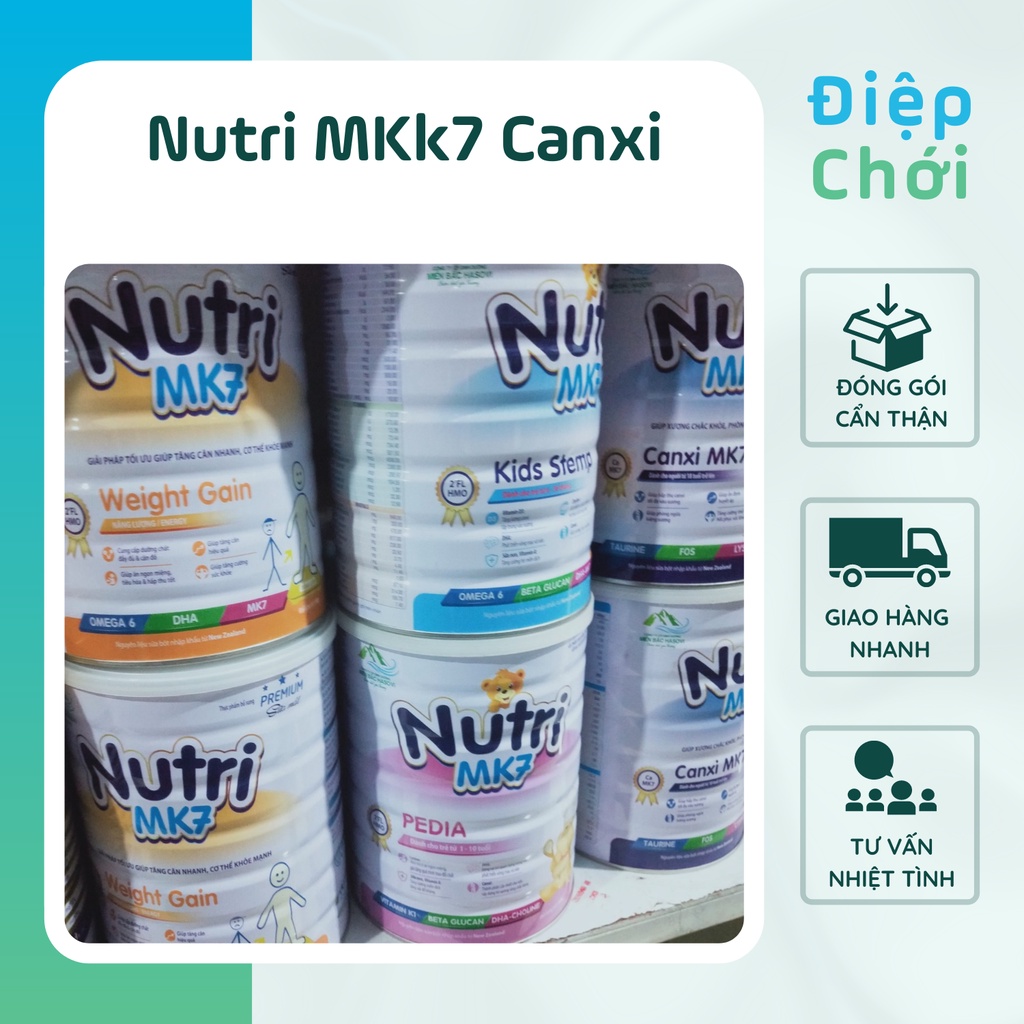 Sữa Bột Dinh Dưỡng Nutri MKk7 Canxi Hỗ Trợ Hấp Thu Cho Xương Chắc Khỏe 900g | Shopee Việt Nam