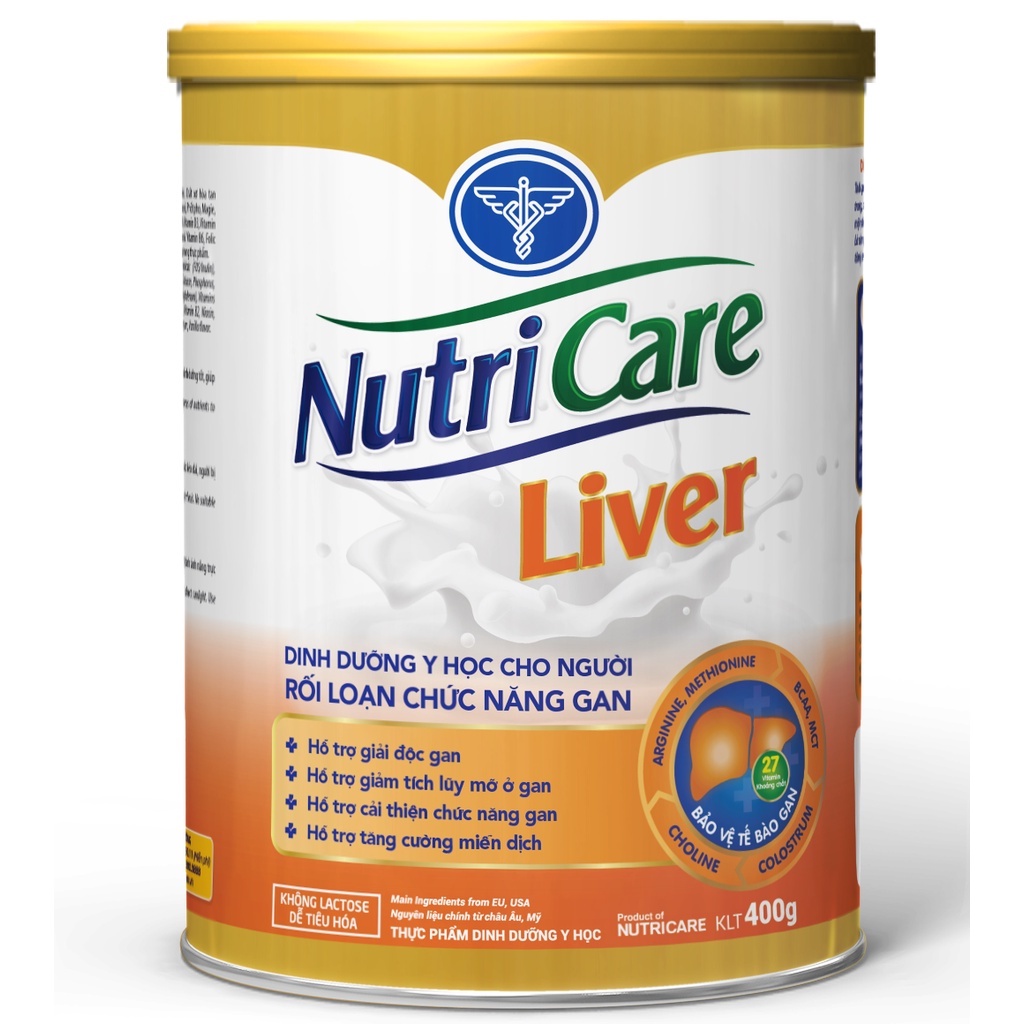 Sữa Nutricare Liver 400g - DINH DƯỠNG Y HỌC DÀNH CHO NGƯỜI RỐI LOẠN CHỨC NĂNG GAN | Shopee Việt Nam