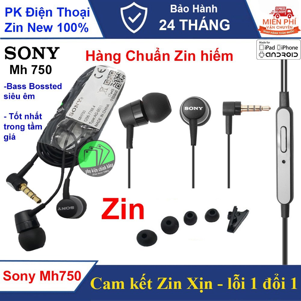 Tai nghe Sony Mh750 Chính hãng, Tặng kèm bộ 4 núm tai và kẹp - BH 2 năm | Shopee Việt Nam