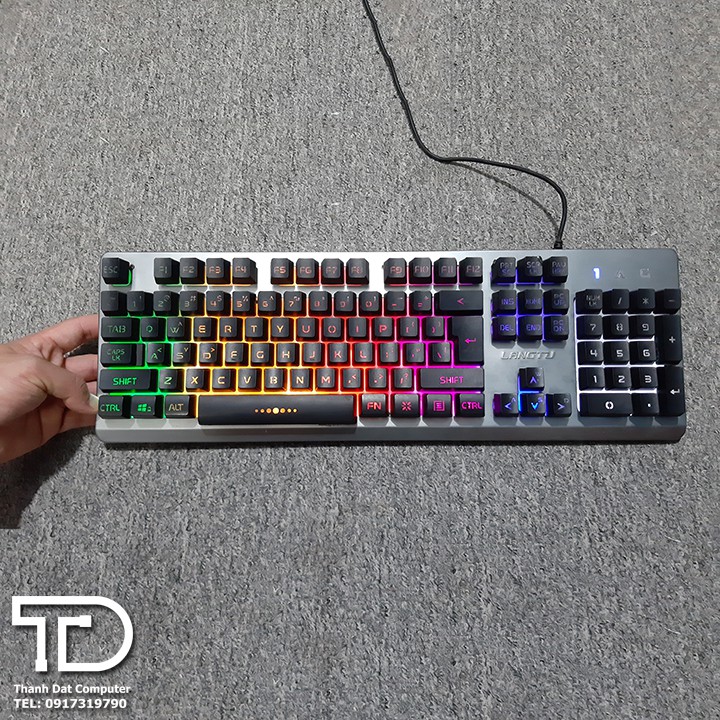 Bàn phím giả cơ Langtu K002 cũ (9 chế độ led RGB) | Shopee Việt Nam