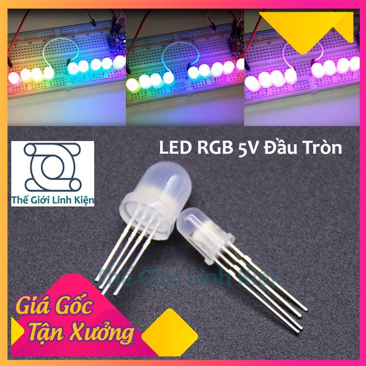 Led 7 màu 4 chân RGB | Shopee Việt Nam