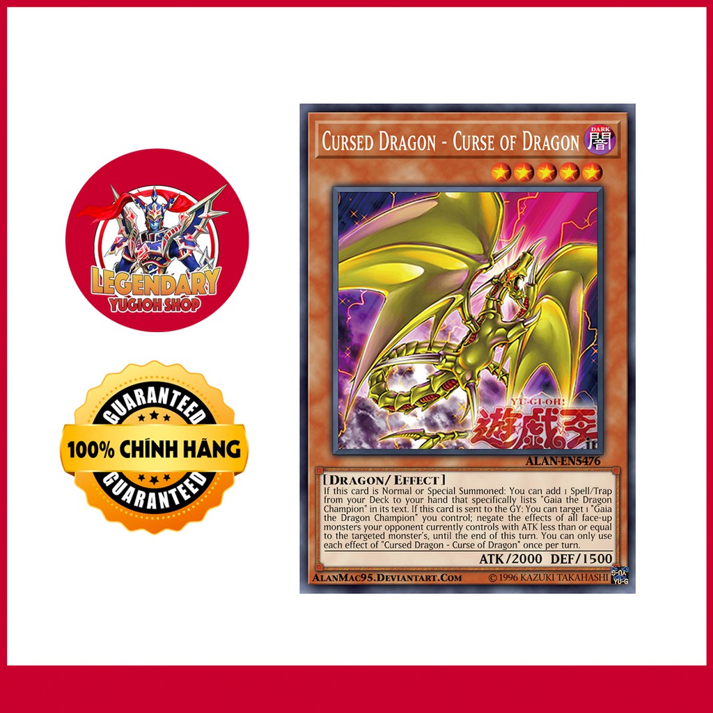 [Thẻ Bài Yugioh Chính Hãng] Curse of Dragon, The Cursed Dragon | Shopee ...