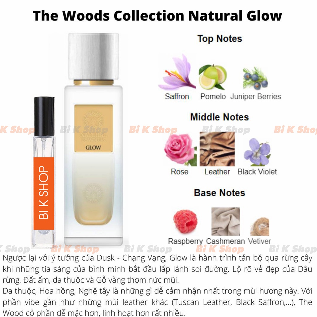 Bi K Shop - Nước hoa Glow The Woods Collection [Mẫu thử] | Shopee Việt Nam