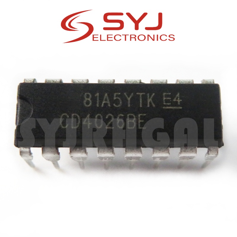 Bộ 10 Linh Kiện Điện Tử CD4026 CD4026BE 4026 IC CMOS DIP-16 | Shopee ...
