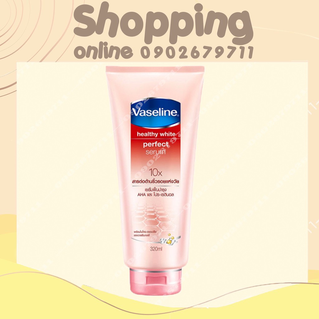 Sữa Dưỡng Thể Vaseline Perfect Serum 10x Thái Lan - 320ml | Shopee Việt Nam