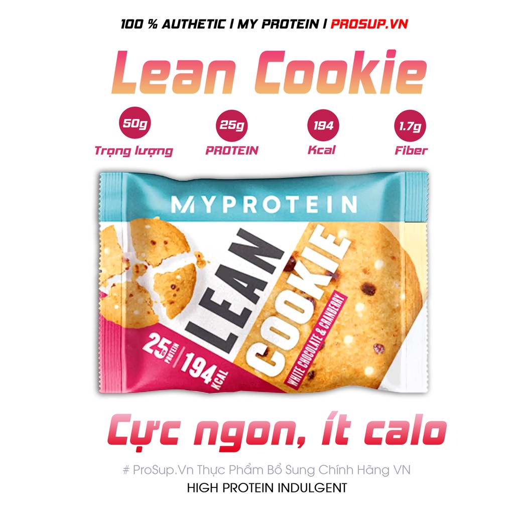 Lean Cookie - My Protein (50g/bánh) - Bánh quy ít éo đồ ăn nhẹ hàm ...