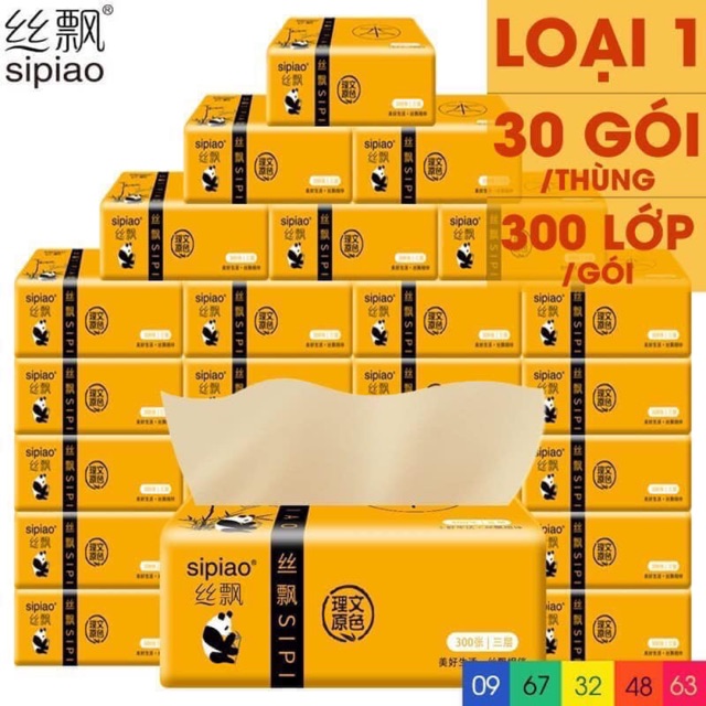 Giấy ăn Sipao 30 gói/thùng | Shopee Việt Nam