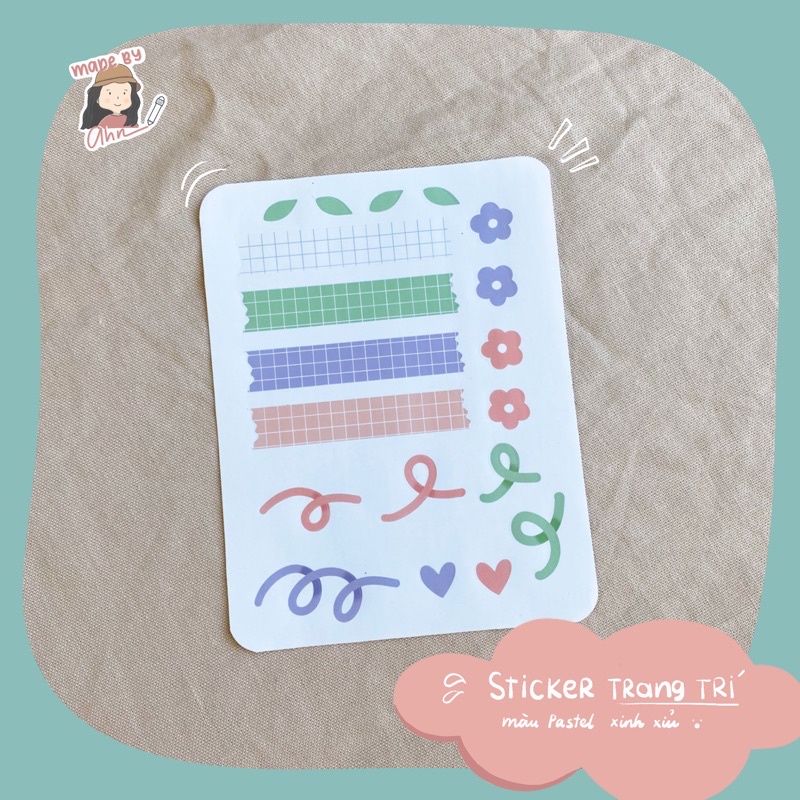 Sticker THỜI KHOÁ BIỂU thay tên môn học - MADE BY AHN thiết kế | Shopee ...