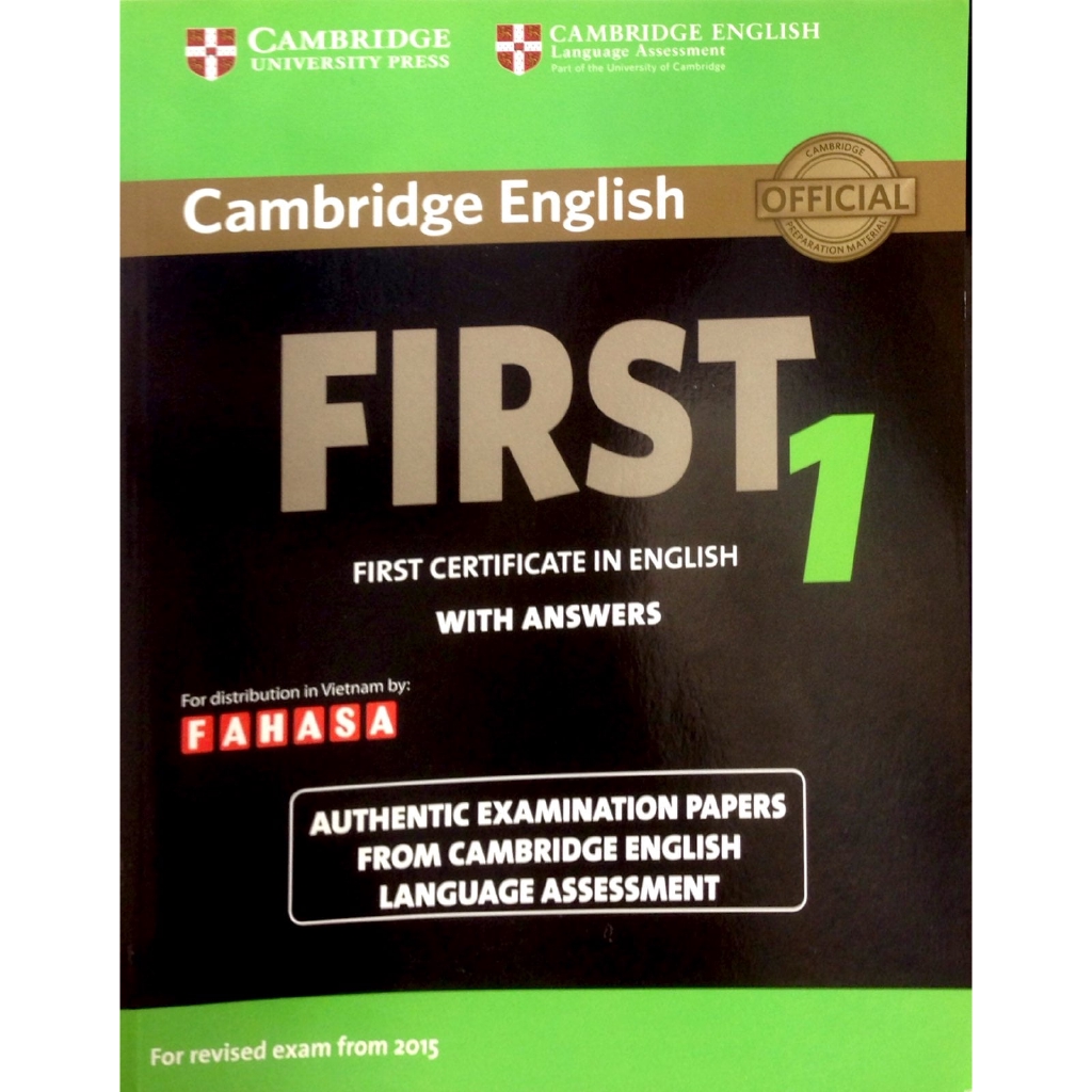 Sách - Cambridge English First 1 For Revised Exam From 2015 Student's ...