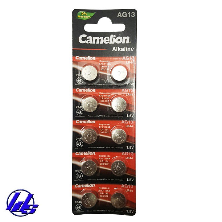 Pin Camelion AG13, LR44, A76 Alkaline - Vỉ 10 viên | Shopee Việt Nam