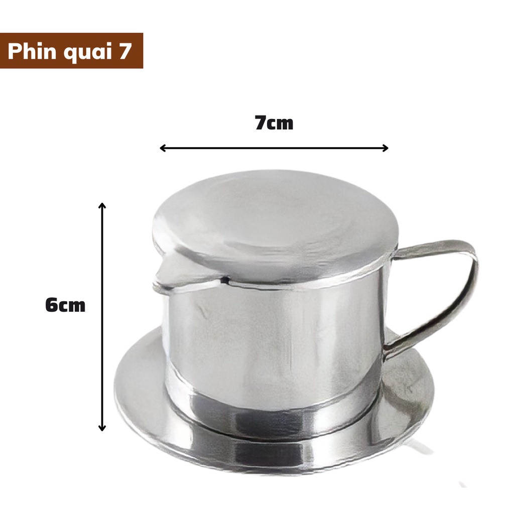Phin cà phê Inox 304 phin pha cafe quai 7 dụng cụ pha cà phê dày dặn giữ nhiệt tốt pha cà phê ...