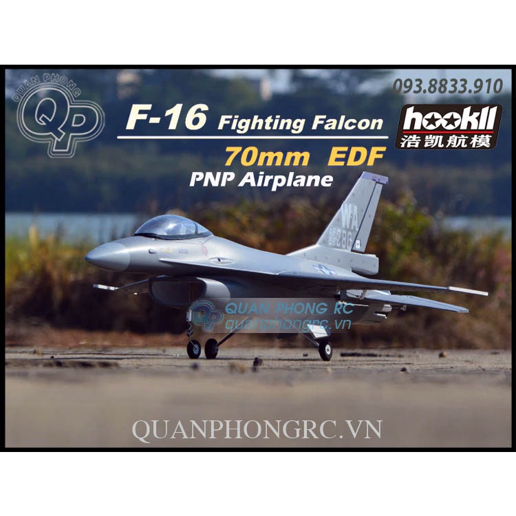 Máy Bay Hookll F16 Fighting Falcon 70mm EDF Wingspan 710mm Airplane PNP | Shopee Việt Nam