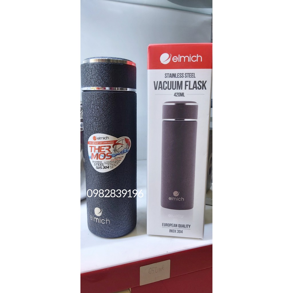 BÌNH GIỮ NHIỆT ELMICH INOX 304 420ML EL3667 | Shopee Việt Nam