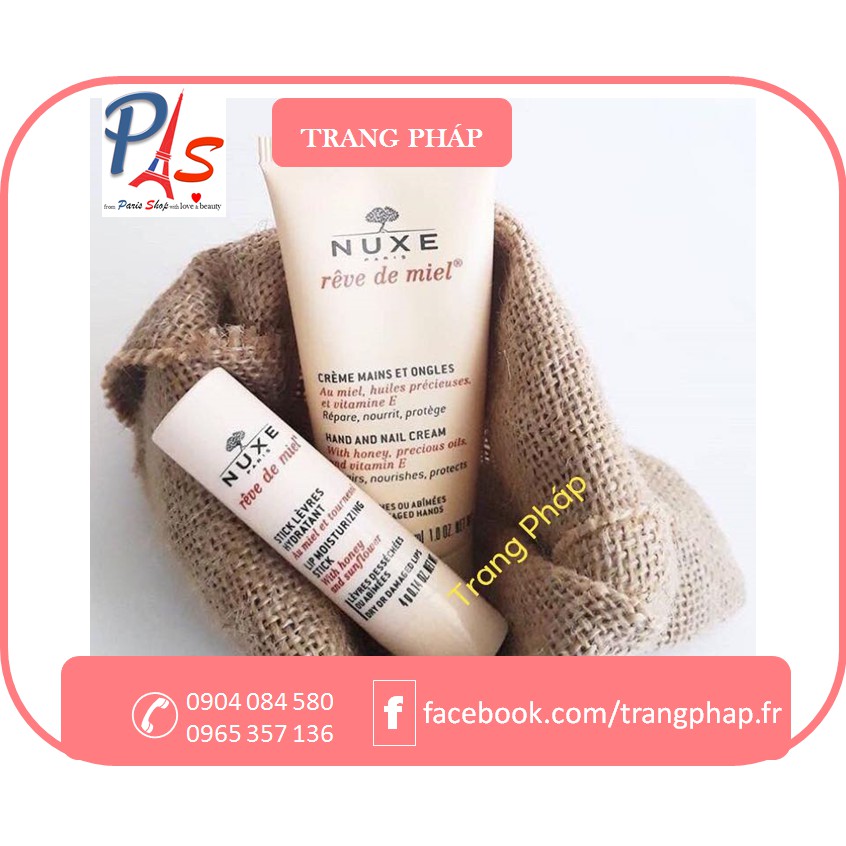 [AUTH PHÁP] SET KEM TAY SON DƯỠNG MÔI NUXE | Shopee Việt Nam