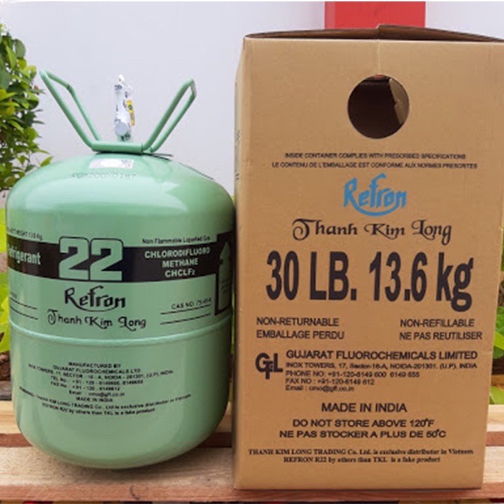 Môi chất lạnh điều hoà R22 13,6 kg ẤN ĐỘ/TRUNG QUỐC - Môi chất lạnh R22 | Shopee Việt Nam