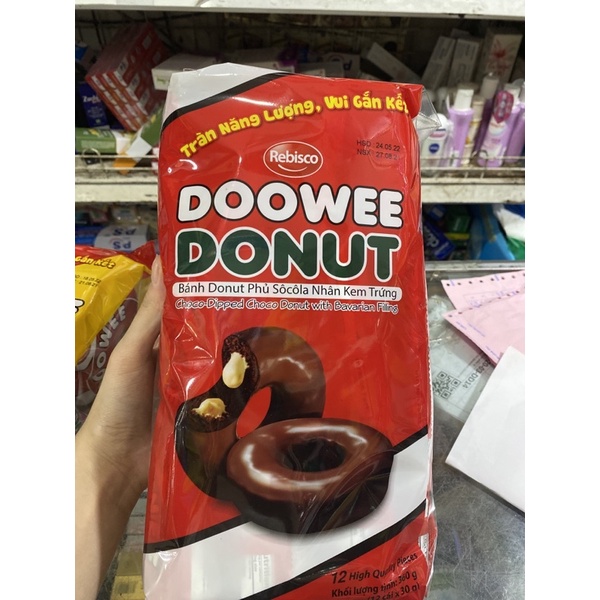 Bánh Donut Doowee Rebisco Bịch 360g (12 cái x30g) | Shopee Việt Nam