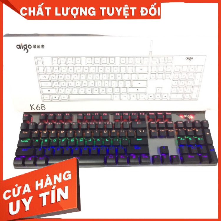 [HDMusictechnology] Bàn phím cơ chuyên game aigo K68 cho game thủ ...