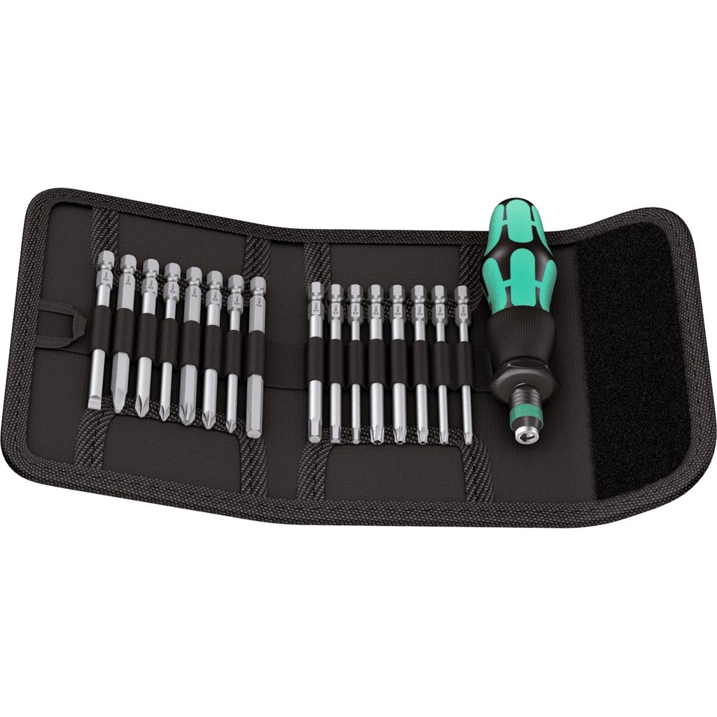 BỘ ĐẦU BIT 17 CHIẾC KÈM CẦN VẶN WERA 05259121001 | Shopee Việt Nam