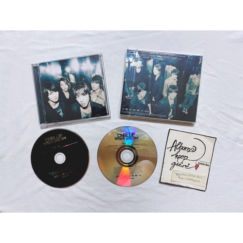 Cblue album Nhật Where you are đã khui seal, gồm CD DVD và mini booklet ...