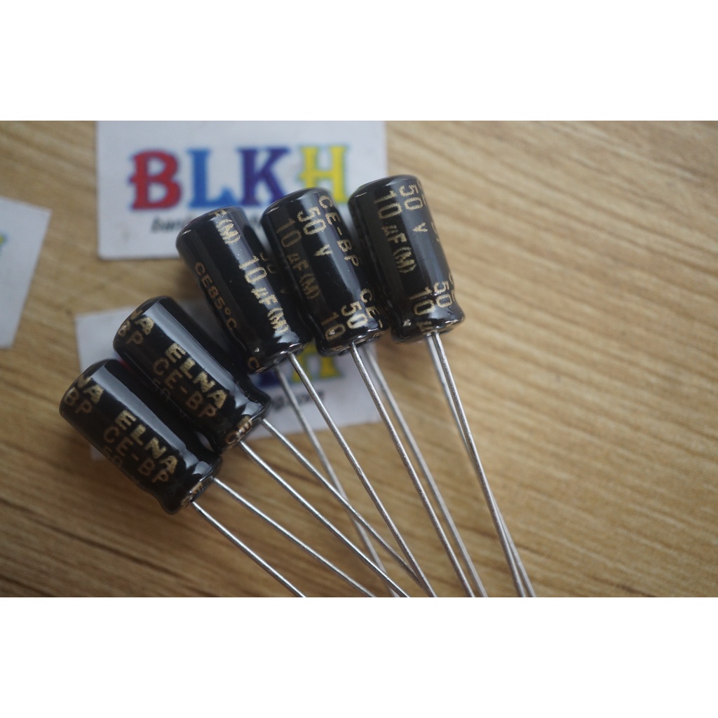 combo 3 con Tụ âm thanh HIFI không phân cực 50V 10uF 85 độ 5x12 chính ...