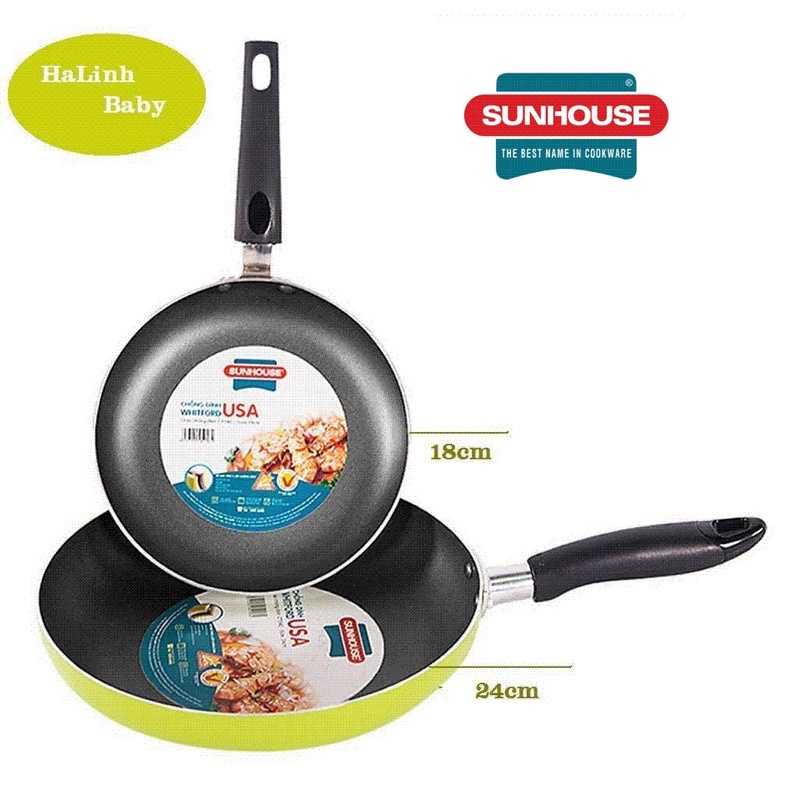 COMBO 2 CHẢO CHỐNG DÍNH HIỆU SUNHOUSE | Shopee Việt Nam