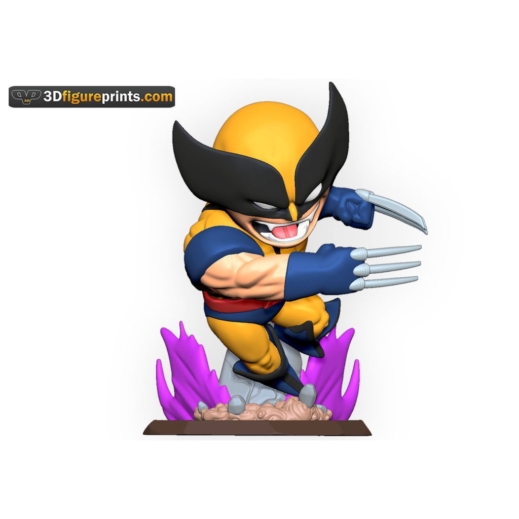 File in 3D Wolverine Chibi | Shopee Việt Nam
