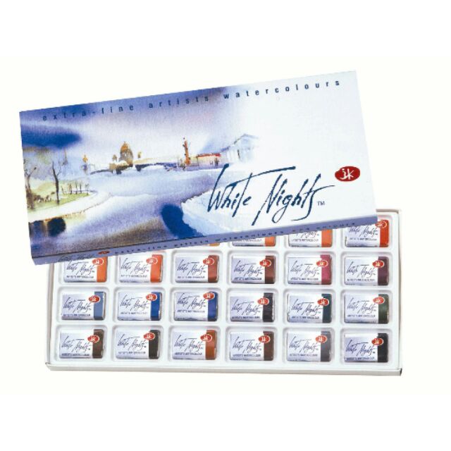 Màu White Nights 24 màu hộp giấy | Shopee Việt Nam