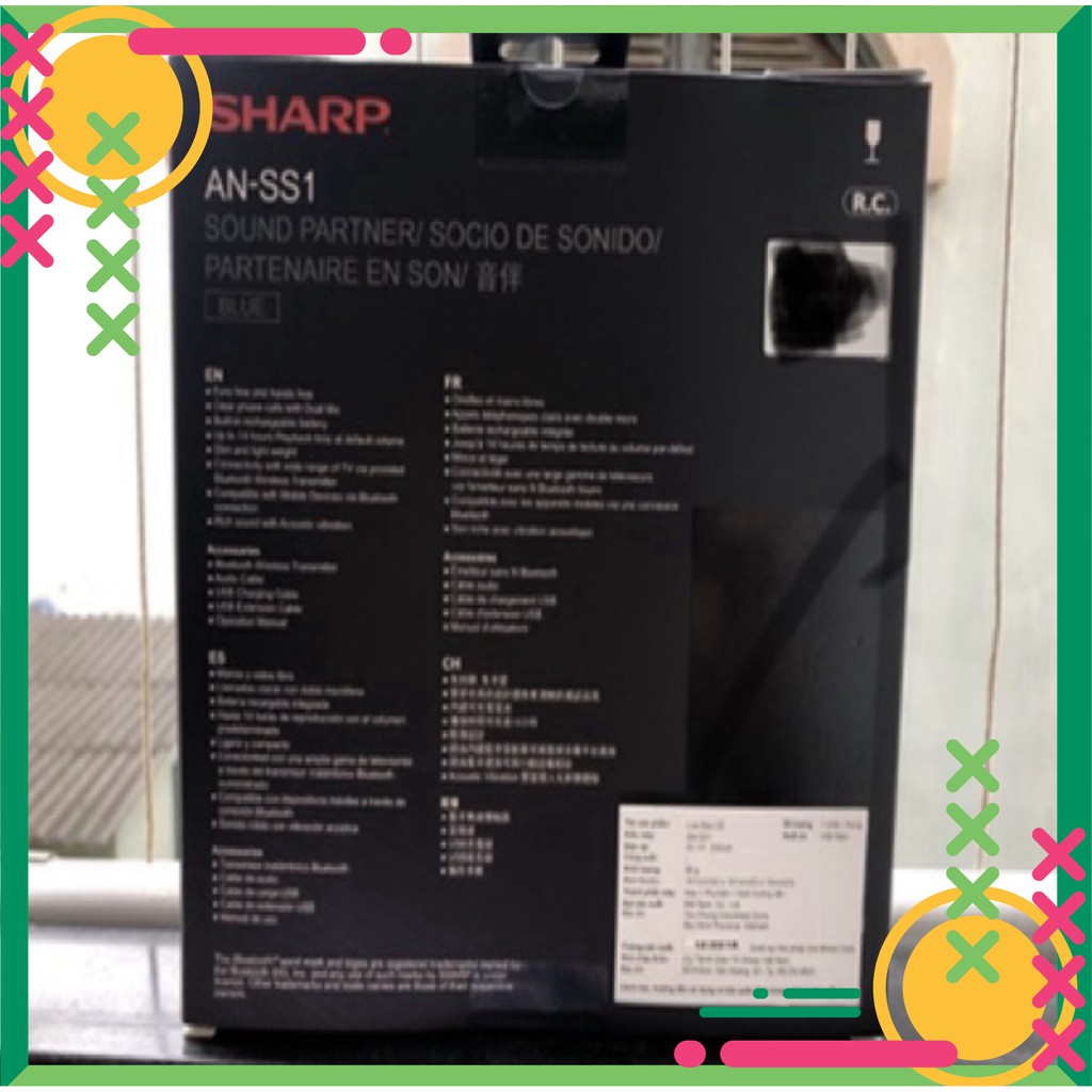 Loa đeo cổ (vai) Sharp AN-SS1 màu xanh | Shopee Việt Nam