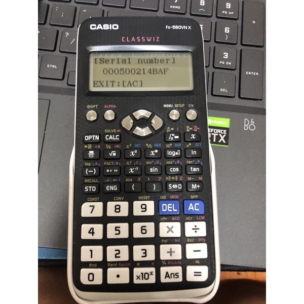 máy tính casio fx 580vnx cũ chính hãng | Shopee Việt Nam