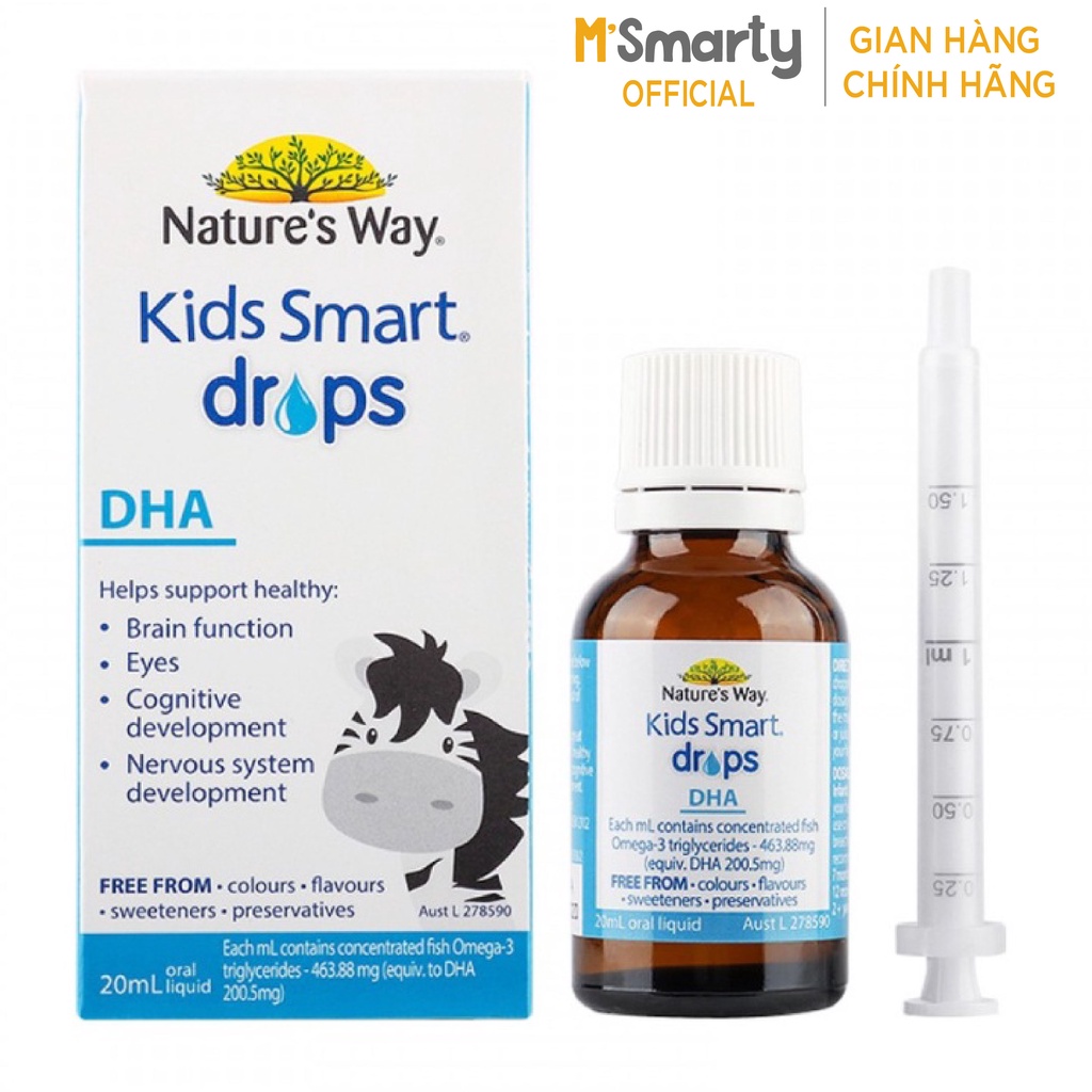[M'SMARTY] - DHA Nature's Way Kids Smart Drops DHA Dạng Giọt Giúp Tăng ...