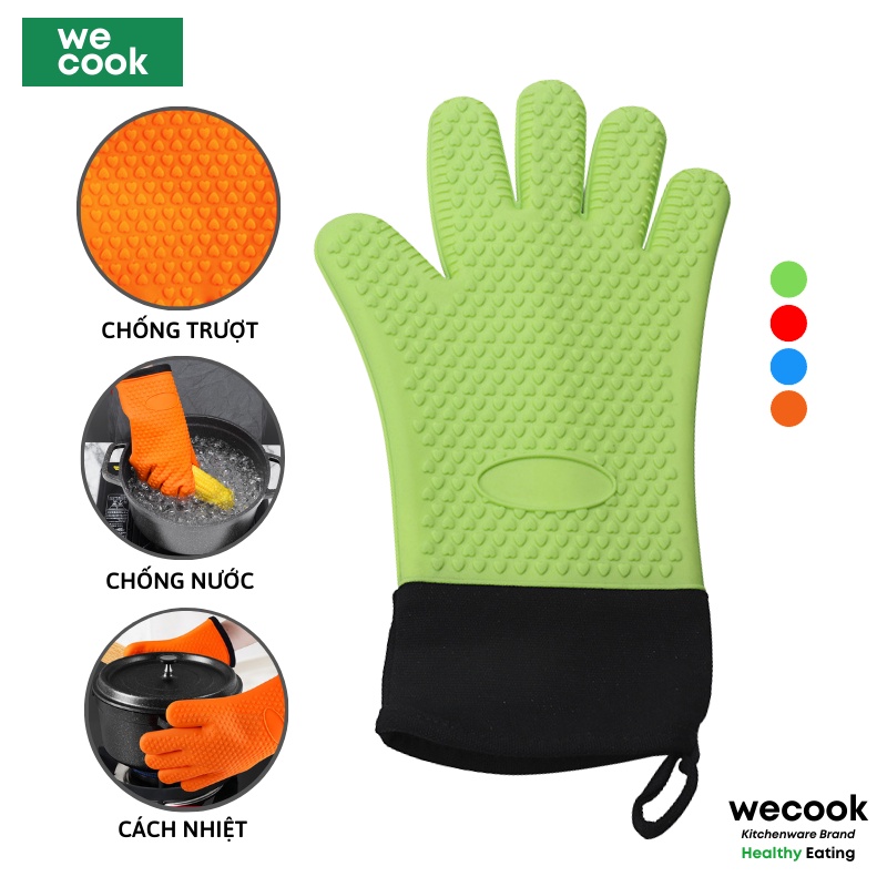 Găng tay lò nướng chống nóng Silicone WECOOK - 01 bao tay cách nhiệt ...