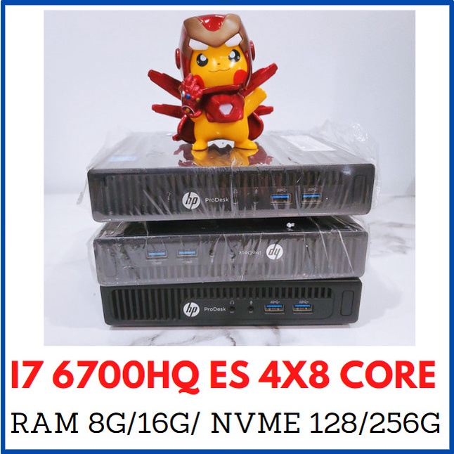 Máy tính mini pc HP 400 G2 Tiny nhỏ/i7 Đời 6 6700HQ ES 4X8 CORE/CPU ...