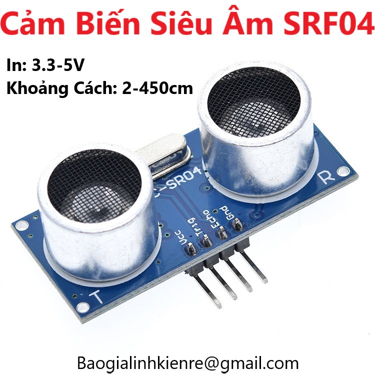 Module Cảm Biến Siêu Âm SRF04/SRF05 Khoảng Cách Làm Việc 2cm - 450cm | Shopee Việt Nam