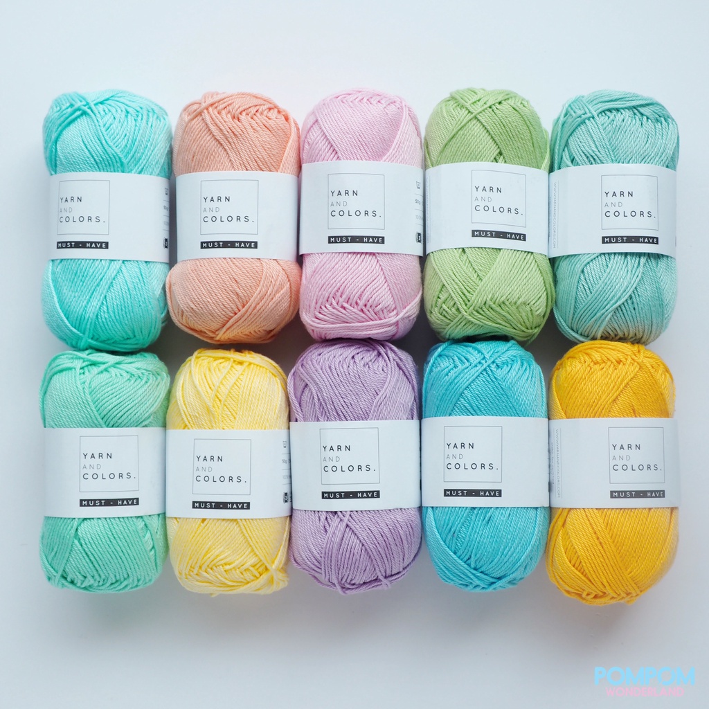 Len Cotton Yarn and Colors MUST-HAVE 50g (Tông màu pastel) | Shopee ...