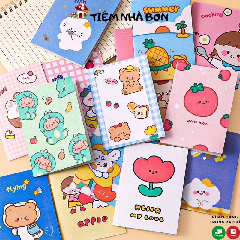 Sổ tay ghi chép notebook có dòng kẻ tiện dụng, Sổ tay mini nhiều mẫu ...