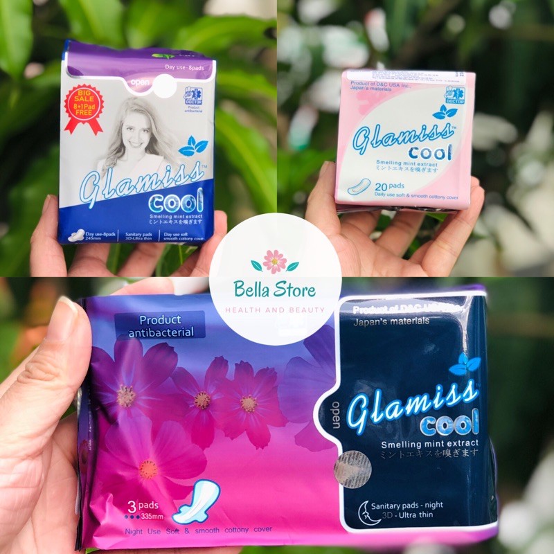 Băng vệ sinh thảo dược Glamiss Cool của Doctor Care (có che tên sản ...