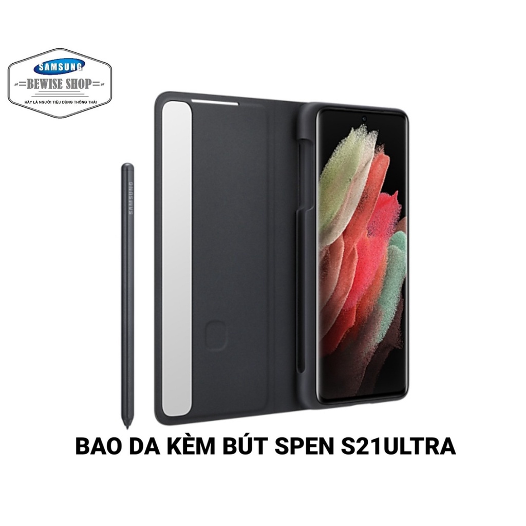 Bao Da Kèm Bút Spen Clear View Cover Samsung Galaxy S21 Ultra / Galaxy ...