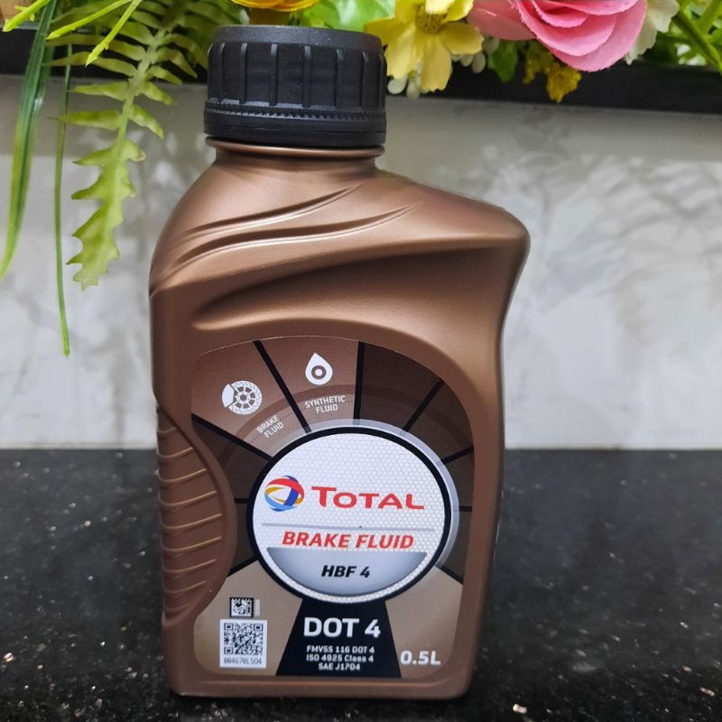 Dầu phanh thắng Dot 4 TOTAL HBF 4 0.5L lít Singapore ( nhớt thắng dot4 ...