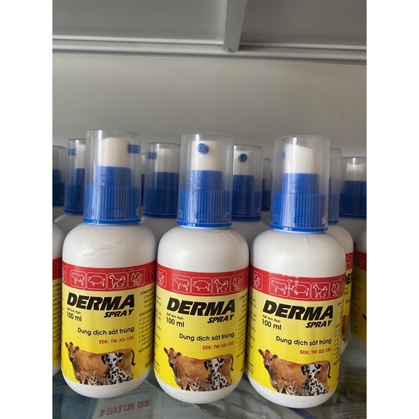 Derma Spray (Hanvet 100ml) Dung dịch sát trùng. | Shopee Việt Nam