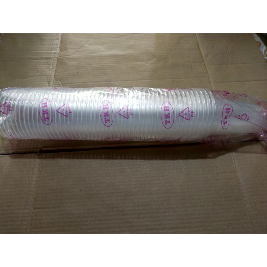 Lốc 50 cái ly nhựa có đủ size dùng 1 lần giá sỉ 600ml , 500ml ,430ml , 400ml , 380ml , 280ml ...