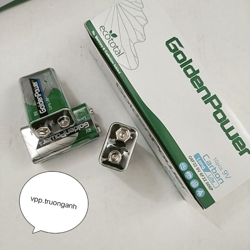 pin vuông 9V( 1 hộp 10 viên) | Shopee Việt Nam