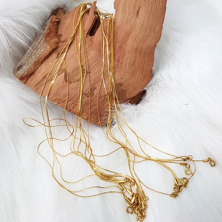 Dây chuyền nam nữ cỡ rất nhỏ bảng dẹp DZ1510. | Shopee Việt Nam